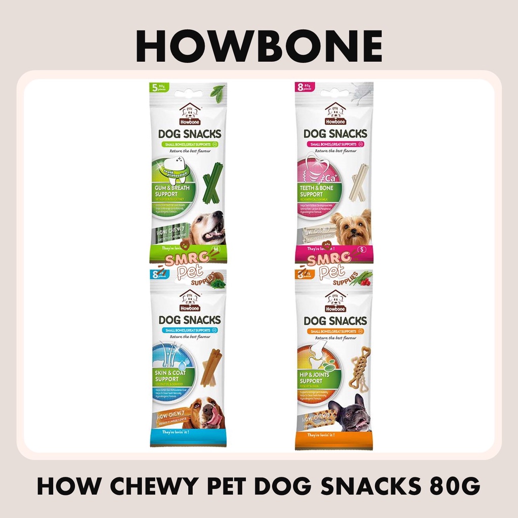 Howbone How Chewy Pet Dog Snacks Gum & Breath Teeth & Bone Skin & Coat ...