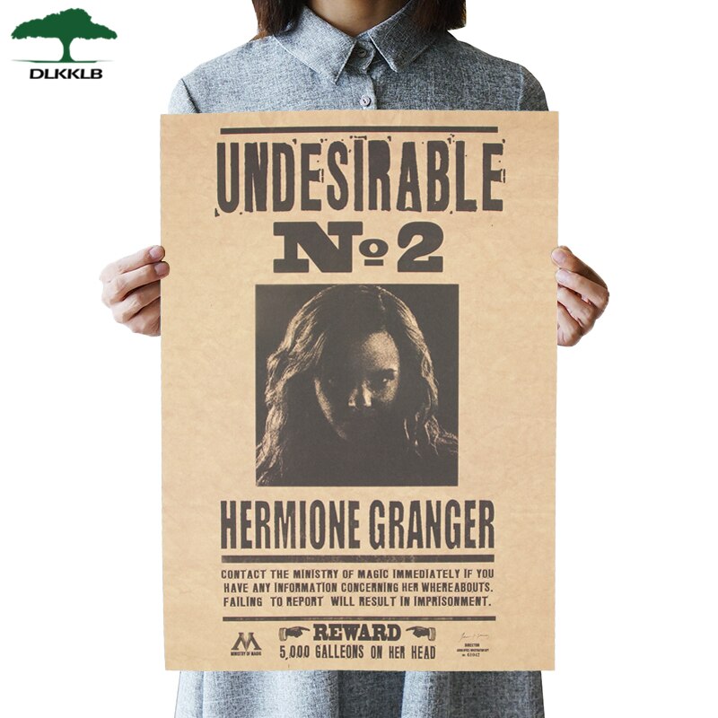 DLKKLB Classic Movie Poster Famous Movie Undesirable No 2 Hermione Jane ...
