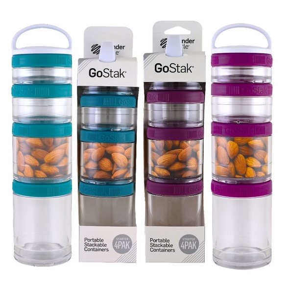 GoStak, Portable Stackable Containers, Plum or Teal Starter 4 Pack | Shopee Philippines