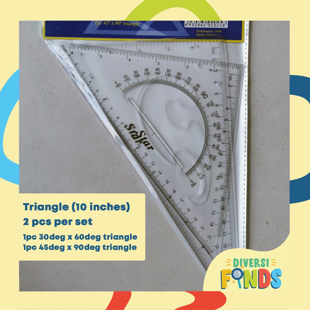 Focus or Star Brand Triangle Ruler Set - 30/60 and 45/90 - 2PCS/set ...