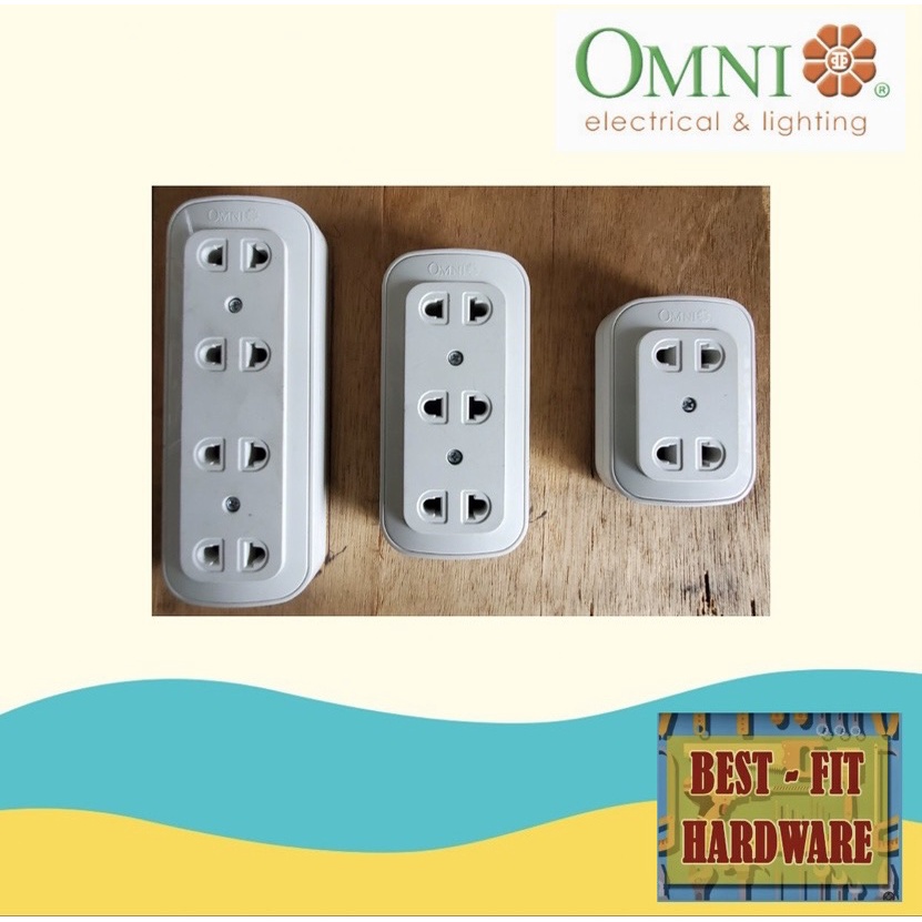 OMNI - Surface Convenience Outlet 10A - (2-Gang, 3-Gang & 4-Gang ...