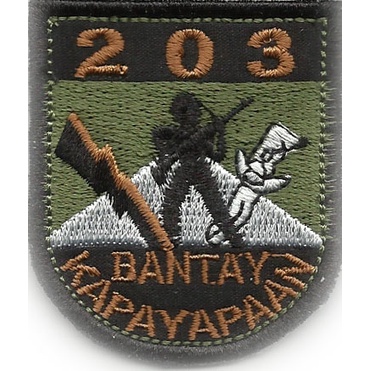 203RD INFANTRY BATTALION ( BANTAY KAPAYAPAAN ) PATCH WITH VELCRO ...