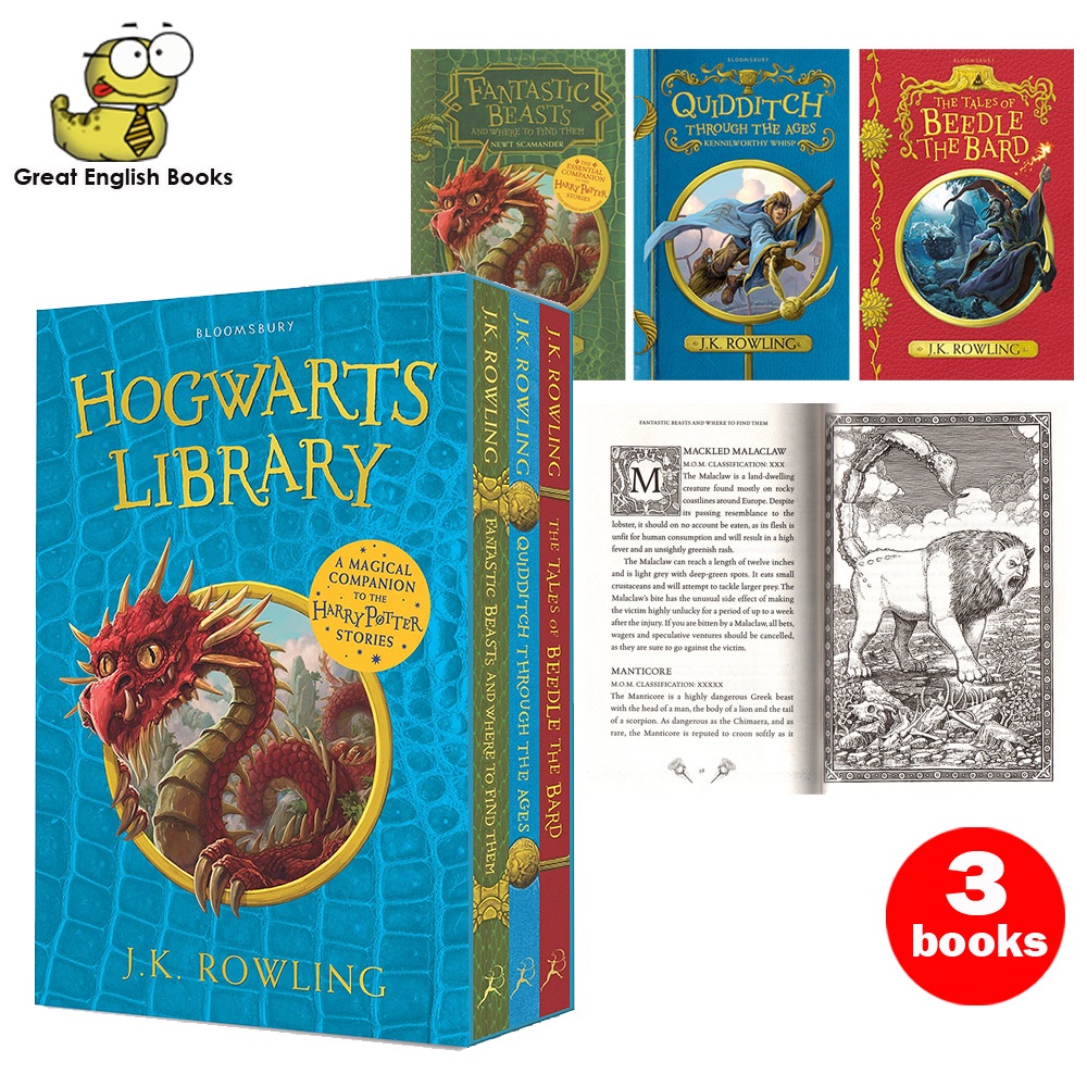 *Original Authorized * Harry Potter The Hogwarts Library Box Set ...