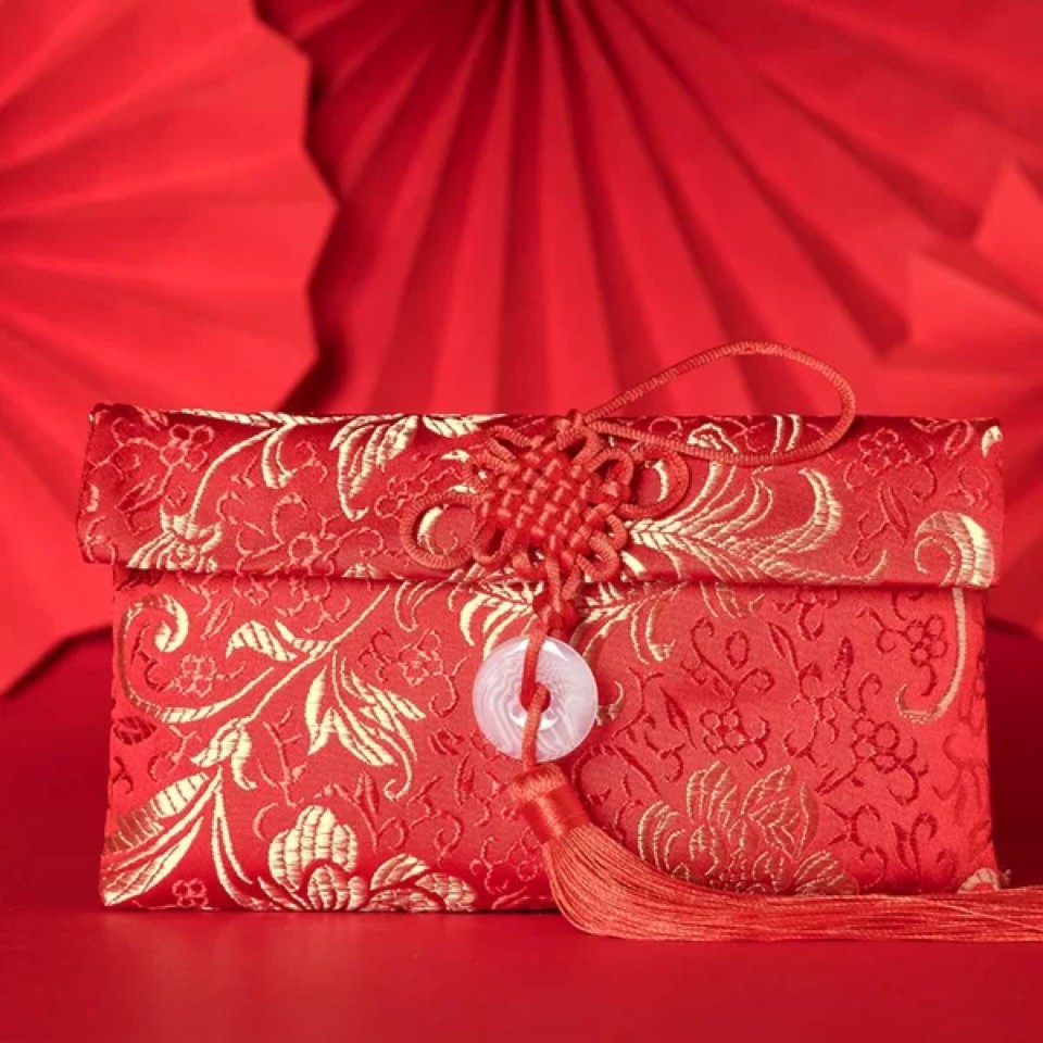 Chinese Feng Shui Red Lucky Pouch Lucky wallet Handmade Red Wallet Red ...