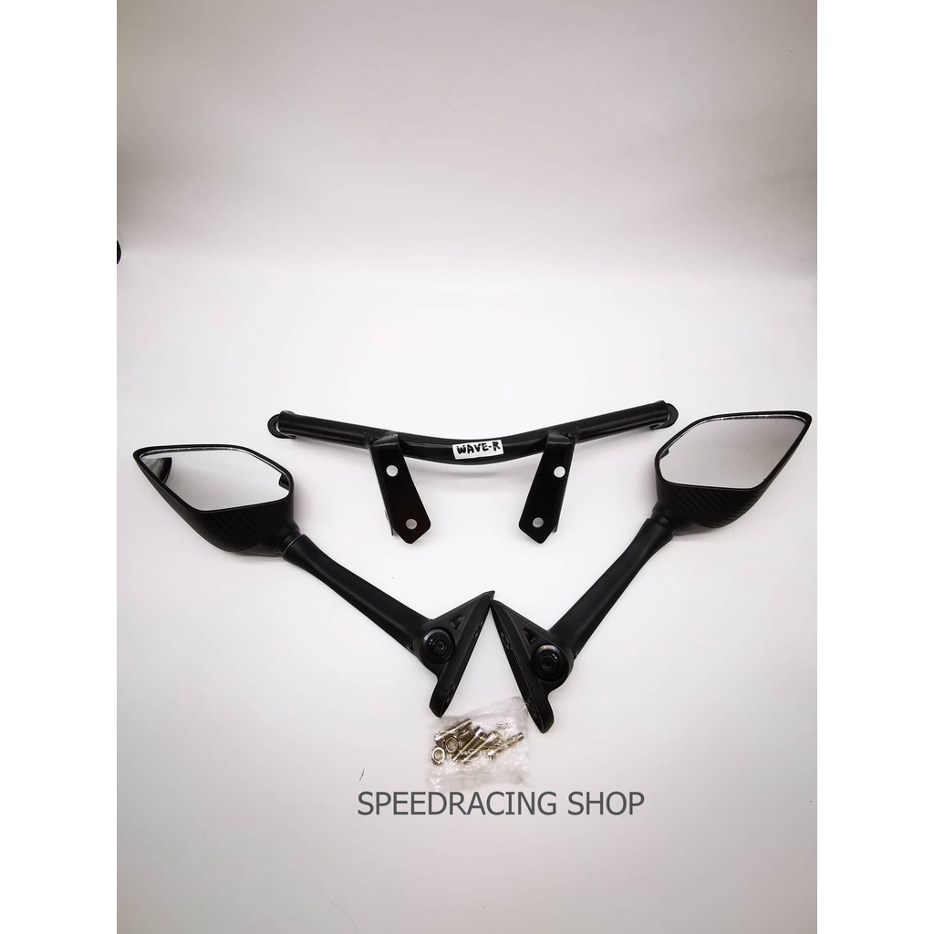 2 in 1SIDE MIRROR VISOR BRAKET WITH SIDE MIRROR FOR MIO/CLICK V1 AEROX ...