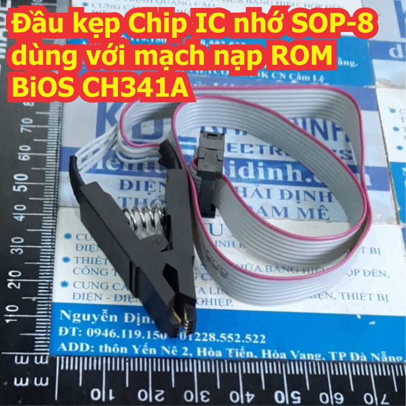 Sop-8 memory IC Chip clamp for use with BiOS CH341A ROM loading circuit ...