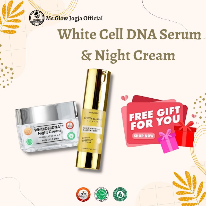 White Cell DNA Ms Glow New Formula Cream & Serum WhiteCellDNA MsGlow ...