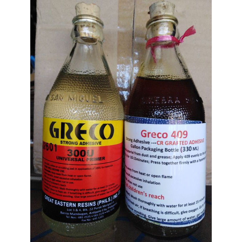 universal primer 300U and Greco 409 adhesive for repair shoes | Shopee ...