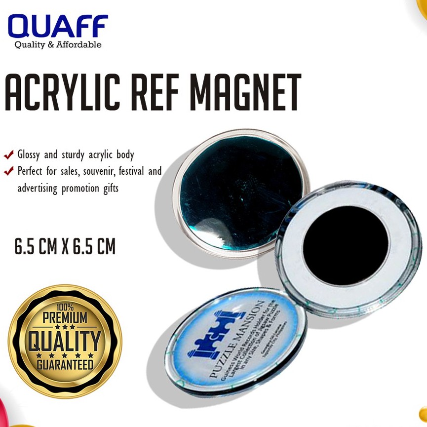 Acrylic Ref magnet CIRCLE or SQUARE sold per PACK | Shopee Philippines