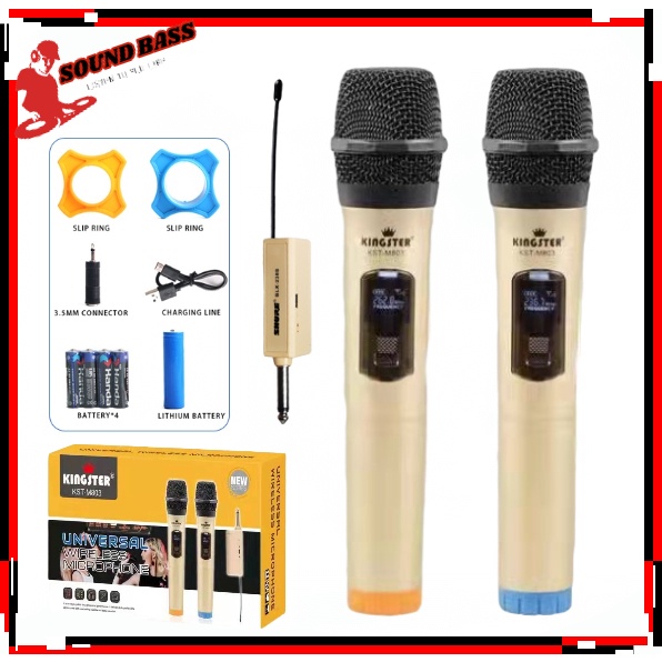 M803 Wireless Microphone Rechargeable Uhf Dual Karaoke Mic With ...