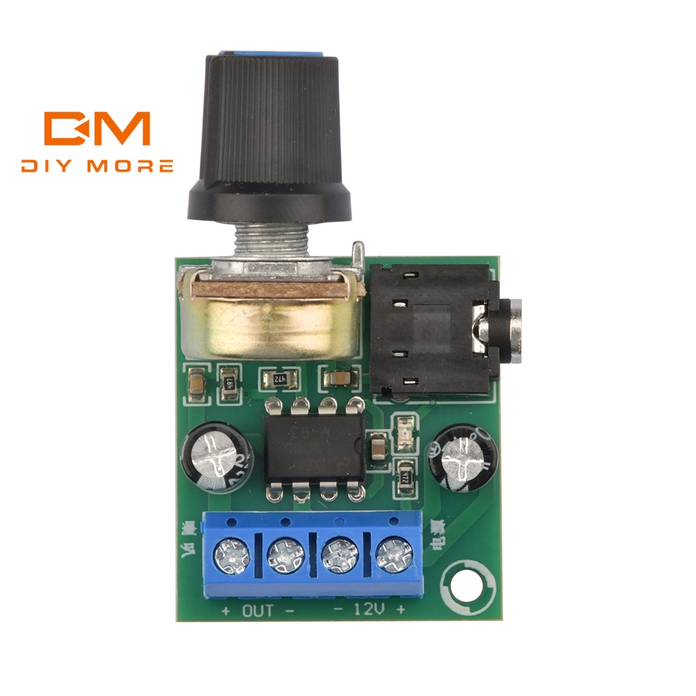 DIYMORE Lm386 10w Mono 3.5mm Audio Amplifier Board Dc 3-12v Volume ...