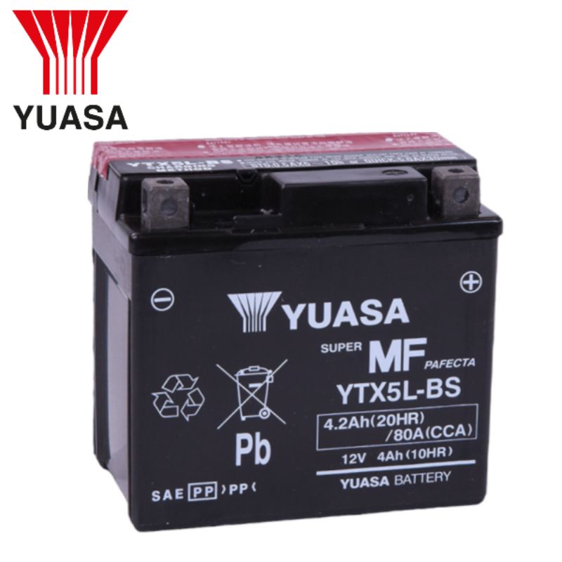 YUASA Motorcycle Battery 5L YTX5L Original Raider 150 | Shopee Philippines