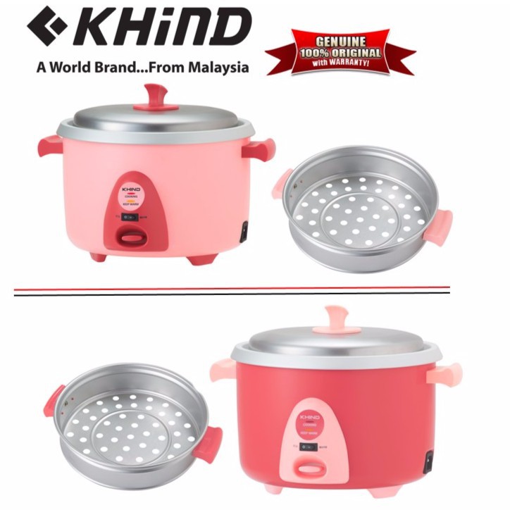 KHIND Rice Cooker - Crust Free Series RC910 - 1.0L - for 7 member - 2 ...
