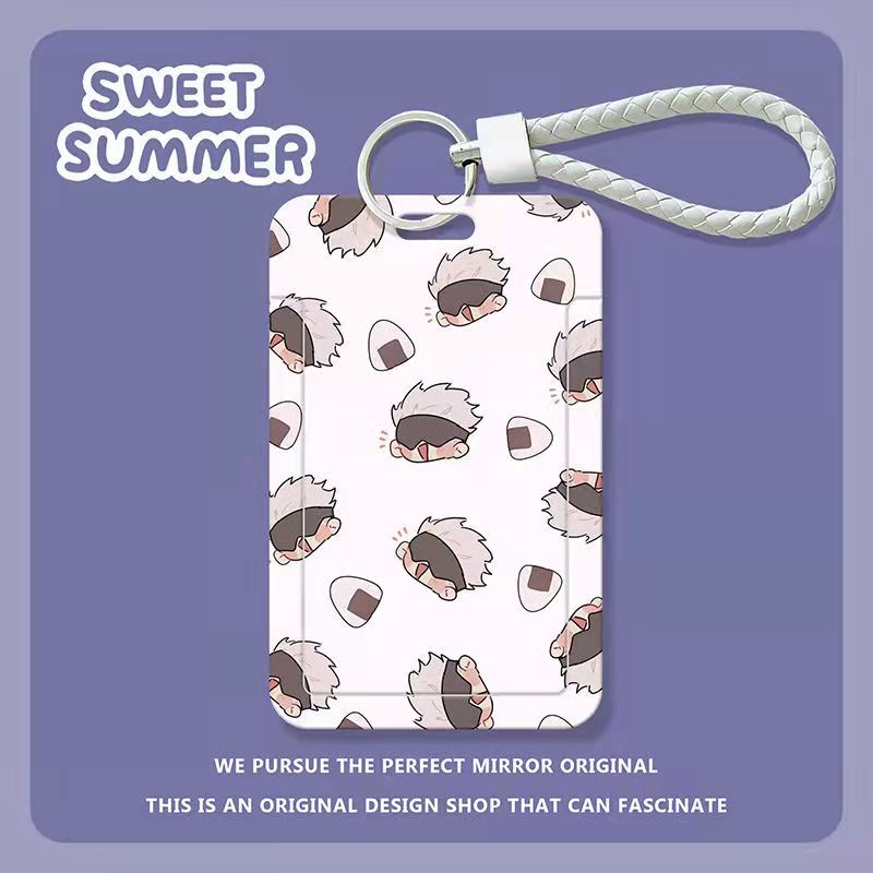 【09】Anime Jujutsu Kaisen Card Holder Gojo Satoru subway bus card ...