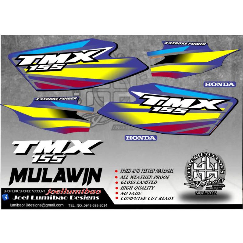 mulawin tmx 155 stock with freebies sticker | Shopee Philippines