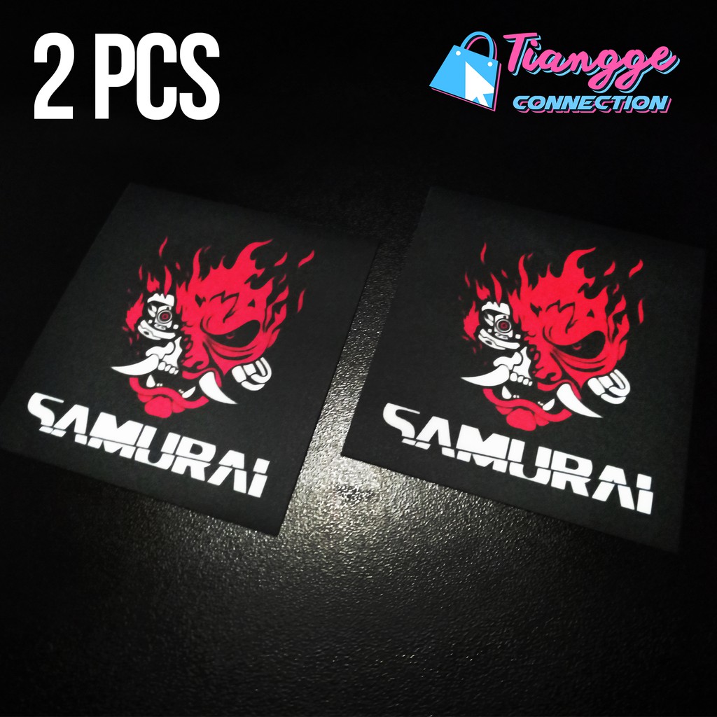 SAMURAI CYBERPUNK 2077 STICKER (2 PCS) (PC Gamer vinyl) | Shopee ...