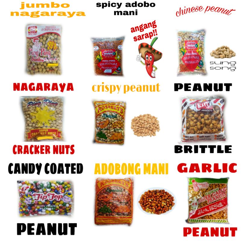 peanut ( mani ) crispy garlic roasted skinless adoobo candy coated ...