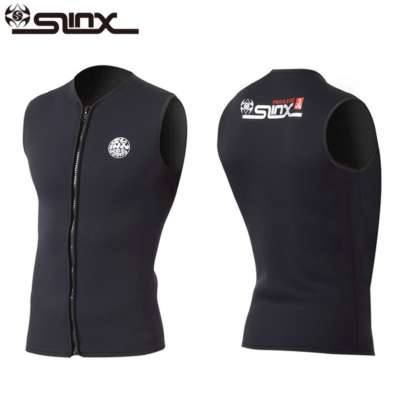 Slinx 3mm neoprene wetsuit vest mens for kitesurfing suit diving ...