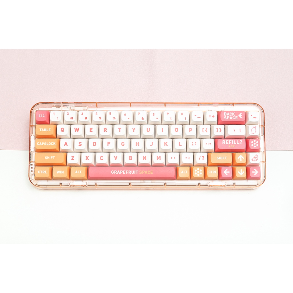 Mango pomelo sago keycaps XDA profile Dye-Sub PBT keycap 134keys ...