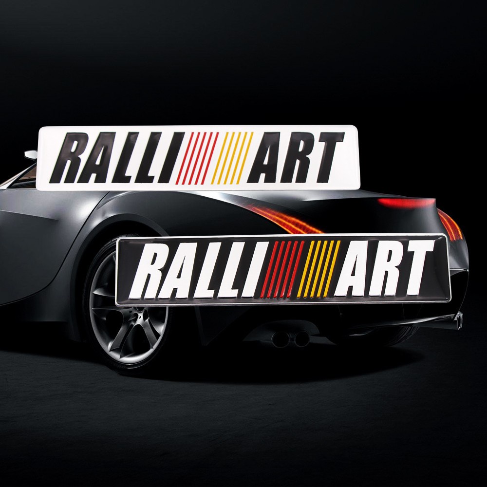 1 Aluminum RALLIART Side Logo Sticker For Mitsubishi | Shopee Philippines