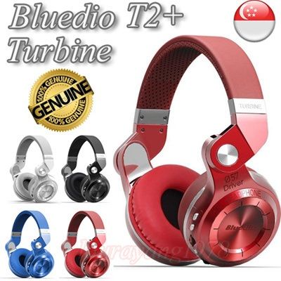 Bluedio T2+ Turbine Foldable Wireless Bluetooth Headset Headphone ...