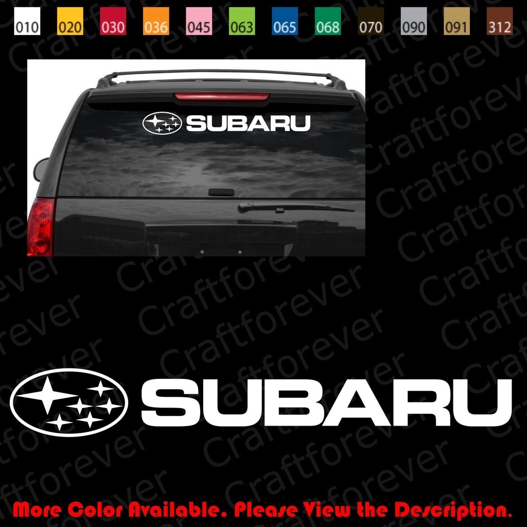 LARGE SUBARU Vinyl Car Windows Die Cut Decal BRZ WRX STI Impreza Rally ...