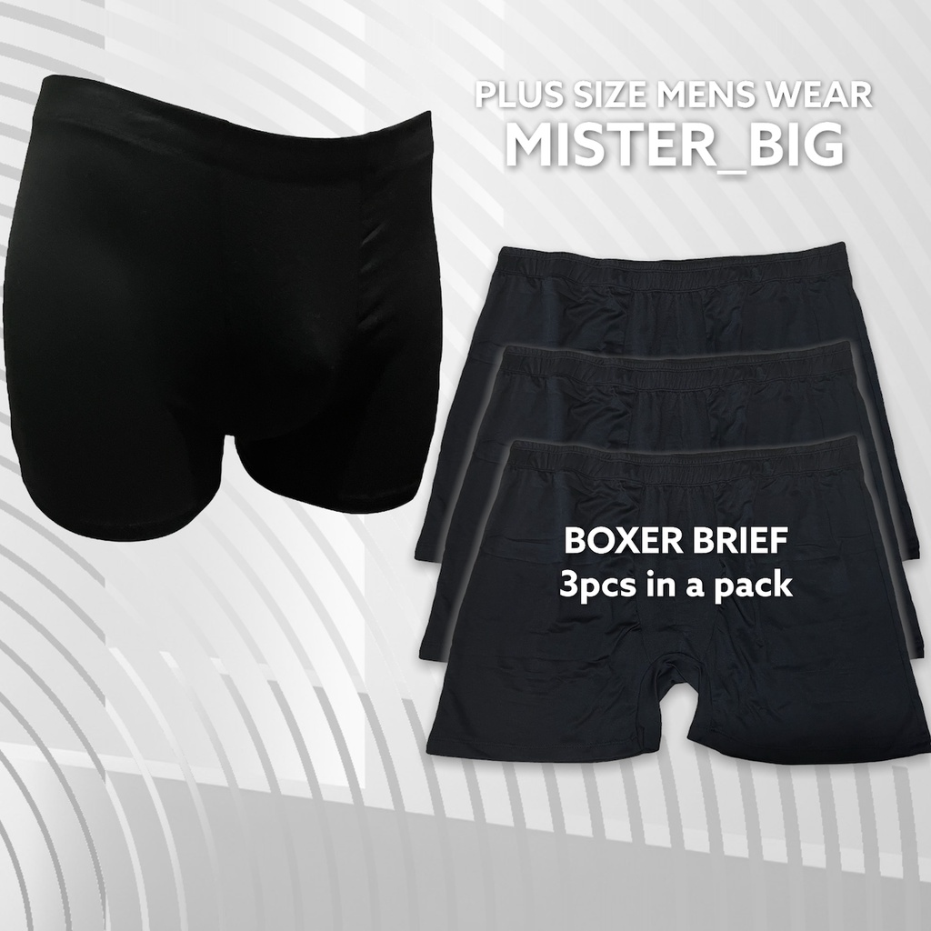 3PCS BOXER BRIEFS PLUS SIZE MENS WEAR 5X-6X | Shopee Philippines