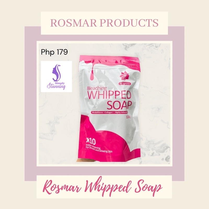 Rosmar Bleaching Whipped Soap 135g | Shopee Philippines