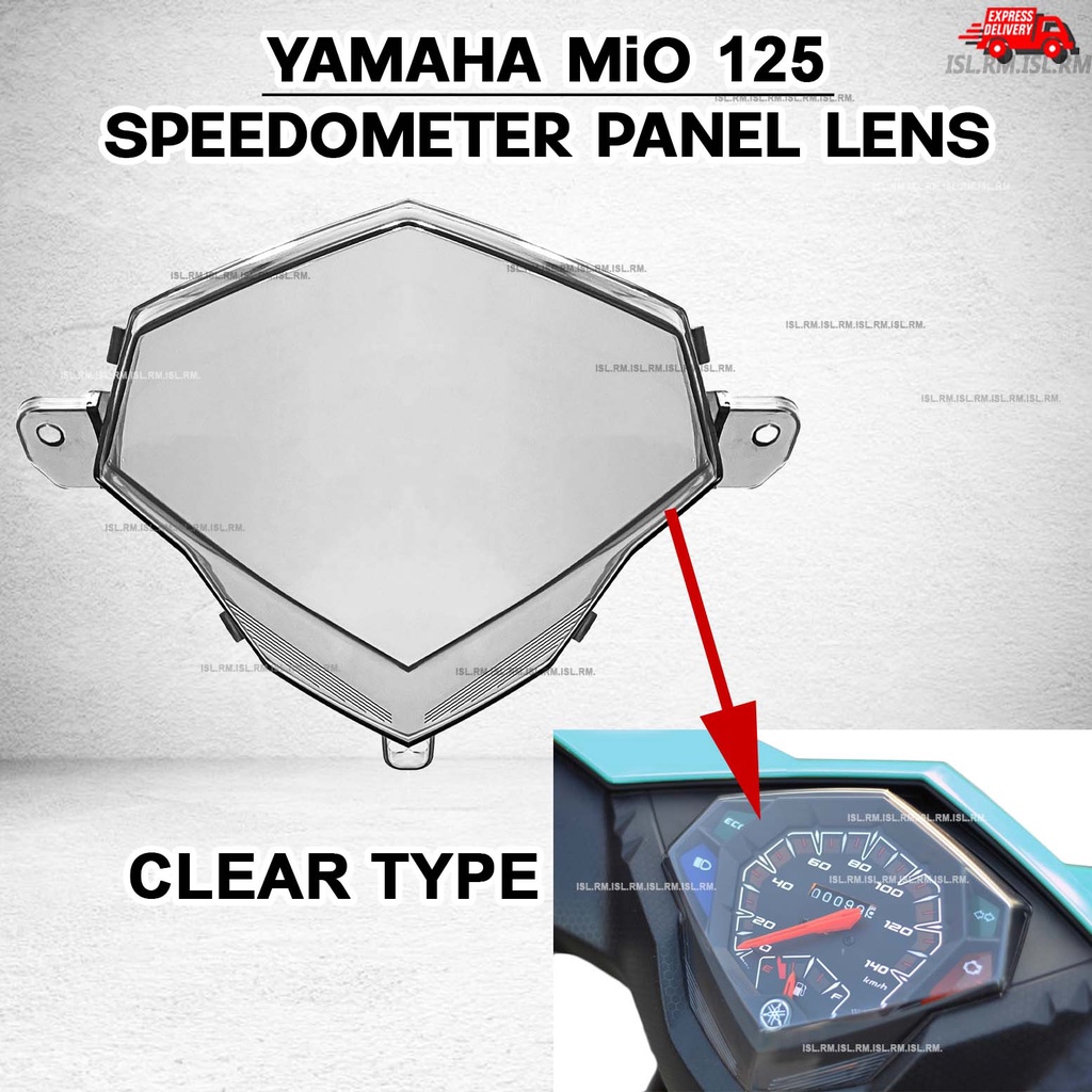 Mio i 125/M3 Speedometer panel lens replacement CLEAR/ SMOK3D Plug and ...