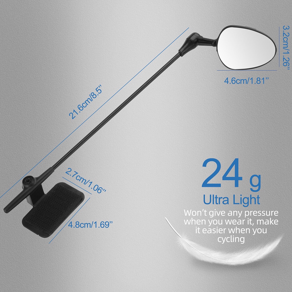 Rockbros Bike Helmet Rear View Mirror Adjustable MTB Road Bicycle ...