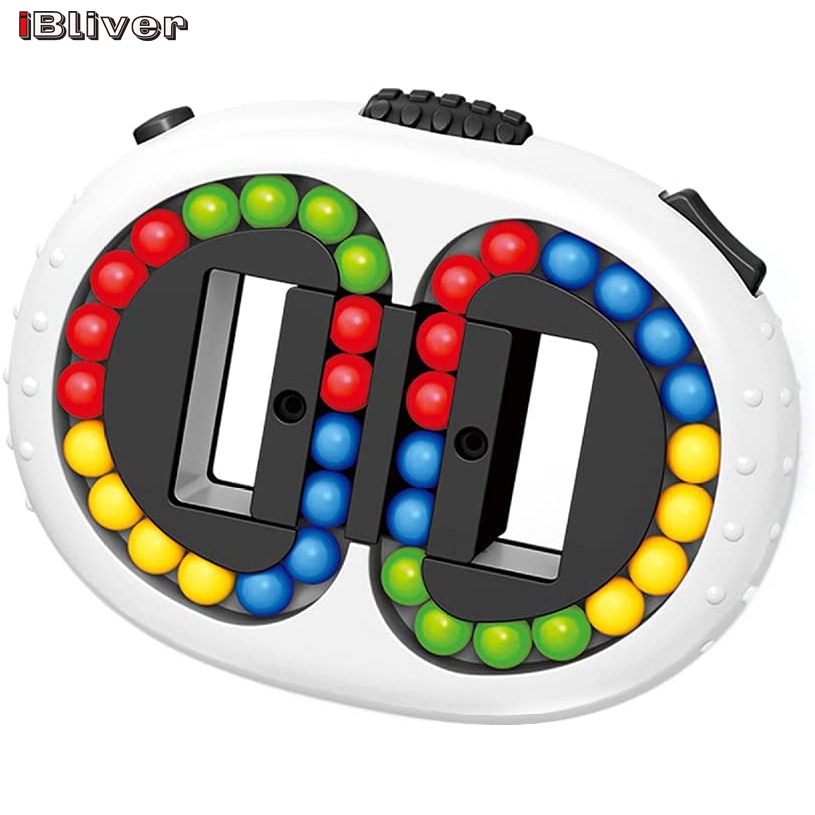 iBliver Puzzle Decompression Educational Toy Rotating Magic Bean Cube ...