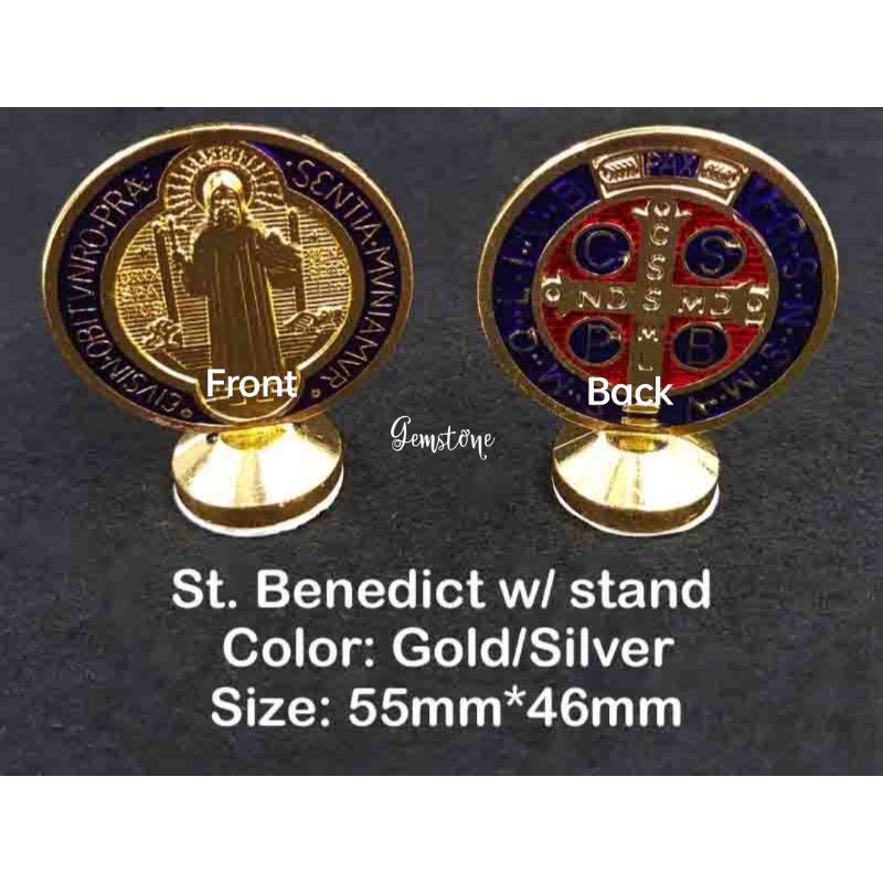ST BENEDICT W/STAND (55mm*46mm) | Shopee Philippines