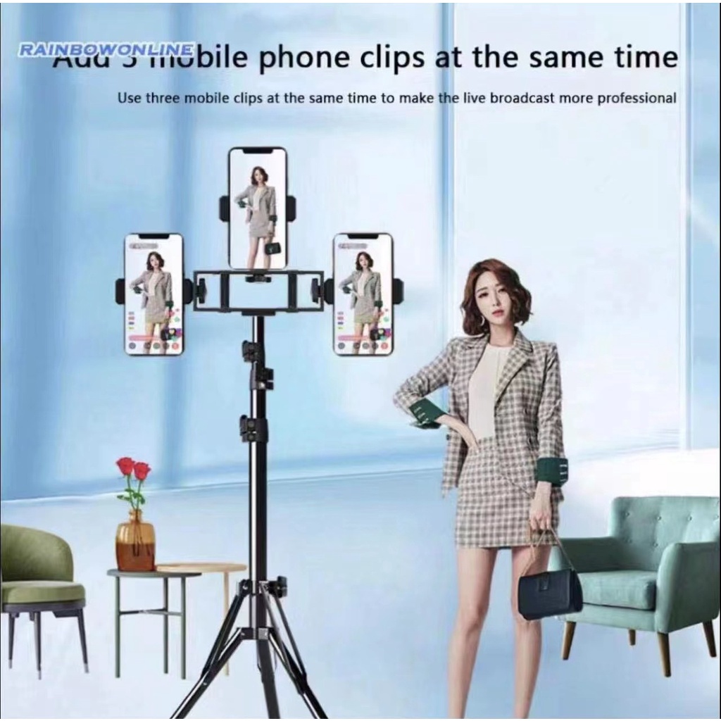 2022 new Multi Head Three Position Mobile Phone Clip Bracket Holder 3 ...