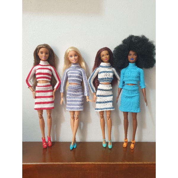 handmade barbie turtle neck with skirt | Shopee Philippines