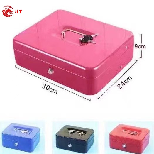Metal Cash box Drawer Cashier Safety box Lock Big Size Secure you Money ...
