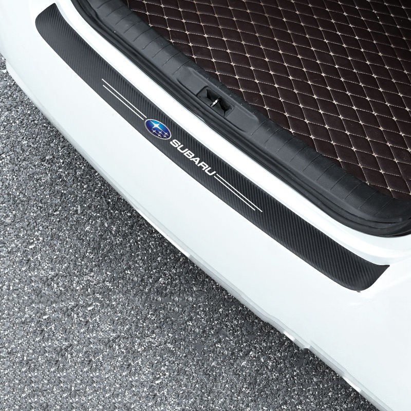 Carbon Fiber leather Threshold Protection Sticker Car Door Threshold ...