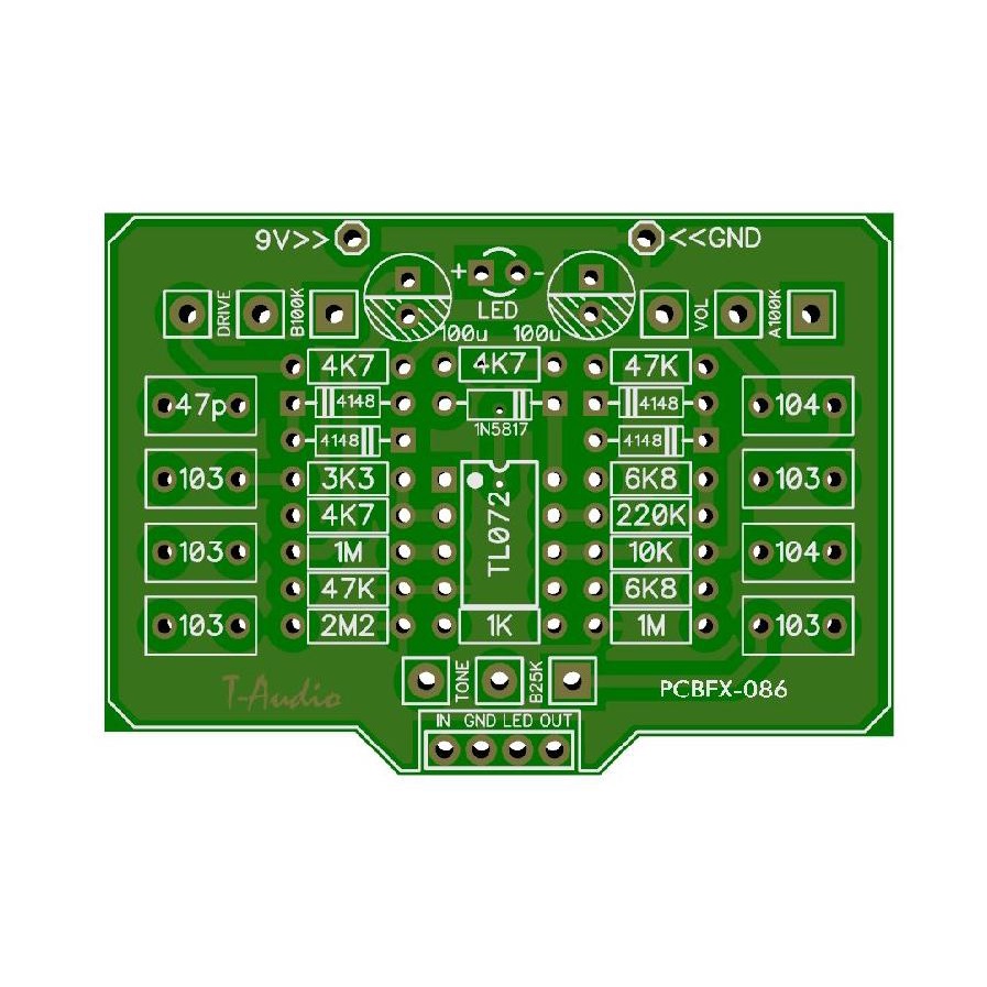 T-Audio PCBFX-086 Based On Marshall BluesBreaker Blues Breaker Pedal ...
