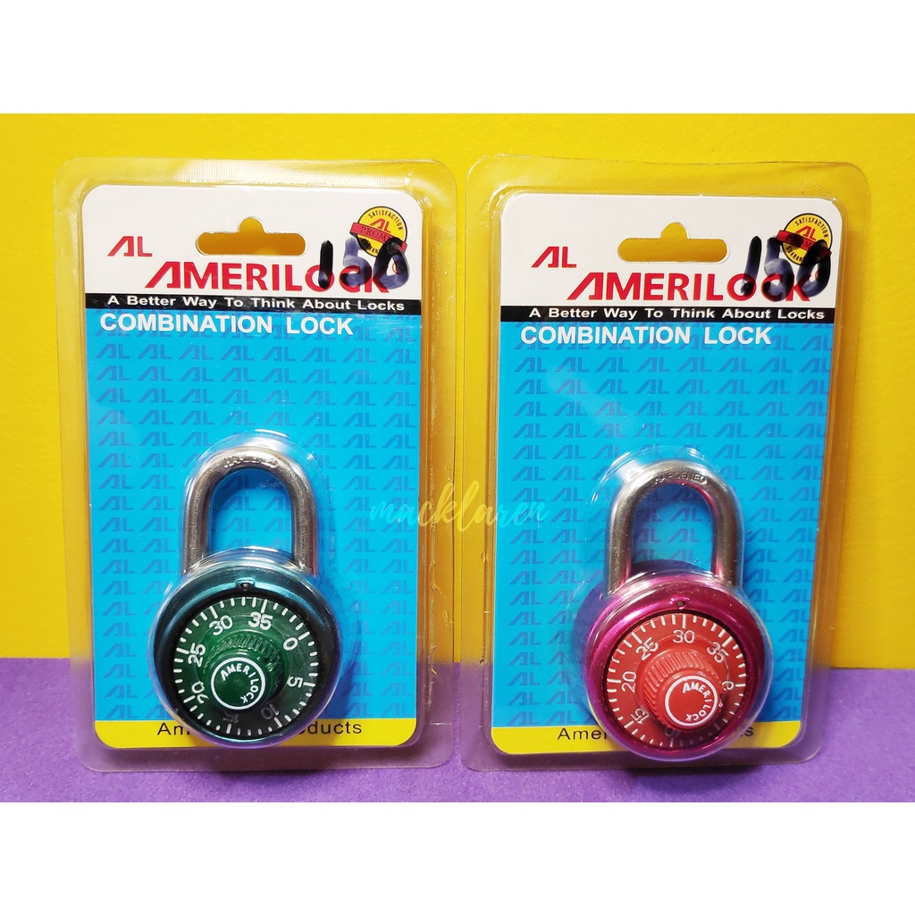 Amerilock Mini Combination Lock ️ Padlock na de Numero ️ Art No. AL 503 ...