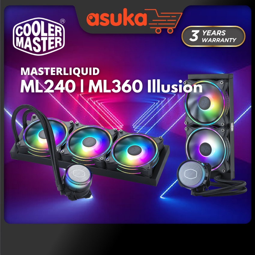 Cooler Master MasterLiquid ML240 / ML360 Illusion AIO Liquid Cooler ...