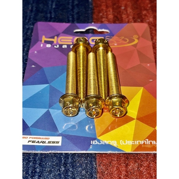 HENG Crankcase Bolt for Honda Click 125, 150 V1, V2 & V3 CNC (5 PCs ...