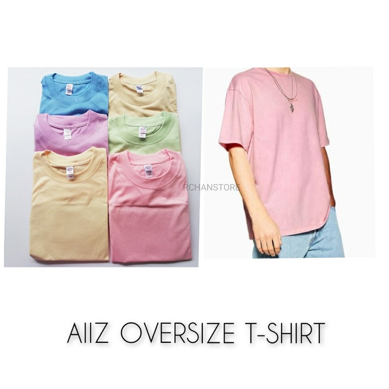 AIIZ OVERSIZE T-SHIRT ( BLUE CORNER ) | Shopee Philippines