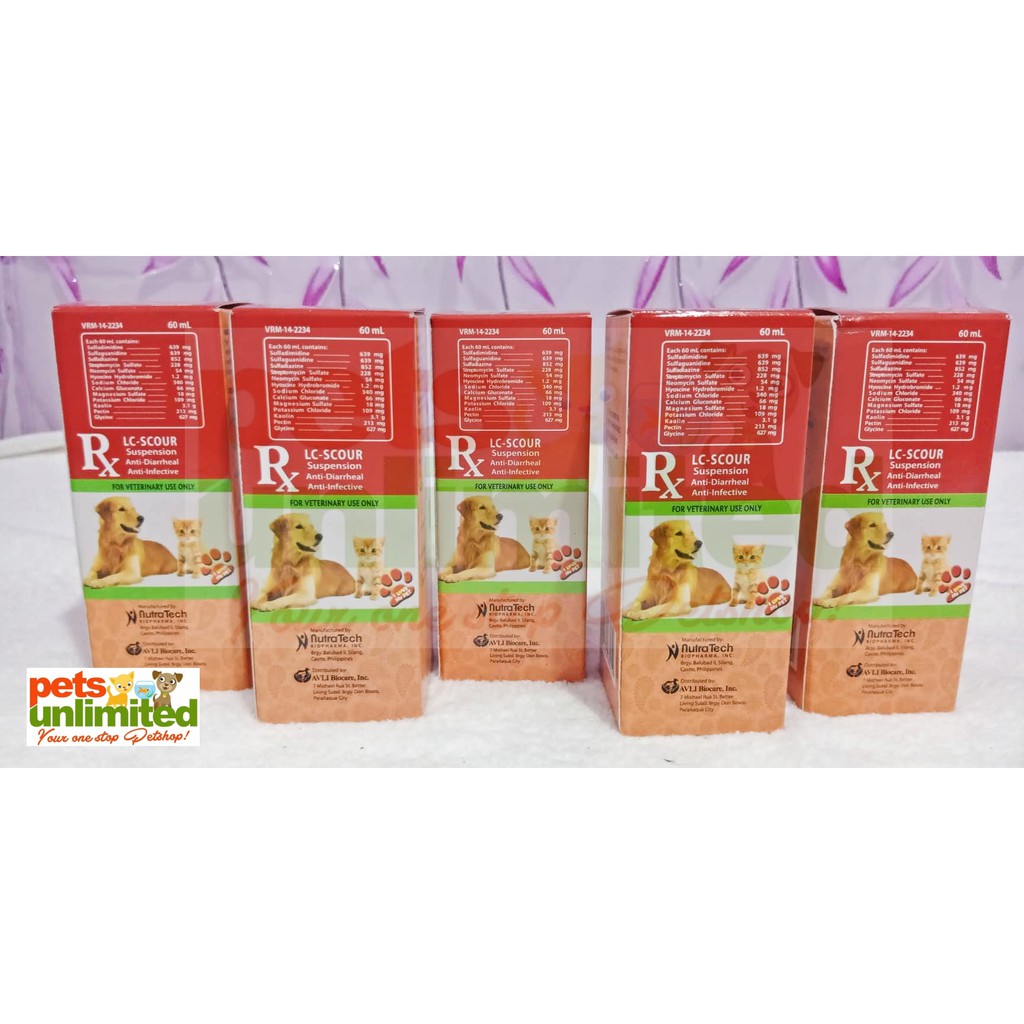 LC-SCOUR 60mL (Suspension Anti-Diarrheal Anti-Infective) | Shopee ...