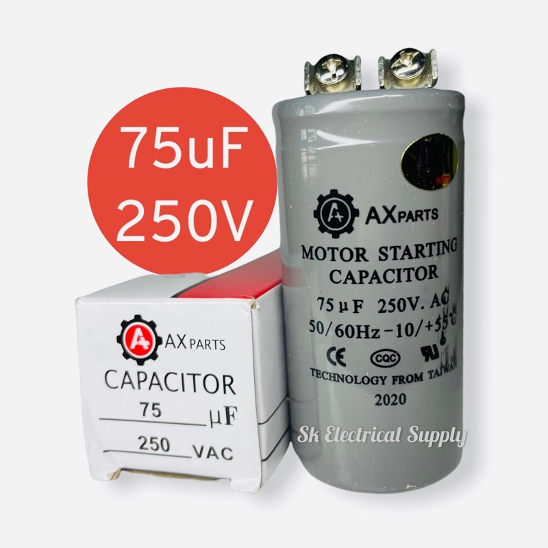 250V 75uF - 600uF STARTING CAPACITOR | SK Electrical | Shopee Philippines