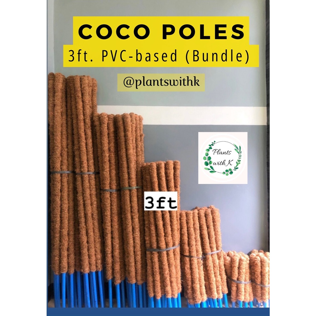 3ft PVC-based Cocopoles; Wholesale Coco Poles; Plant Stick/Pole; Plant ...