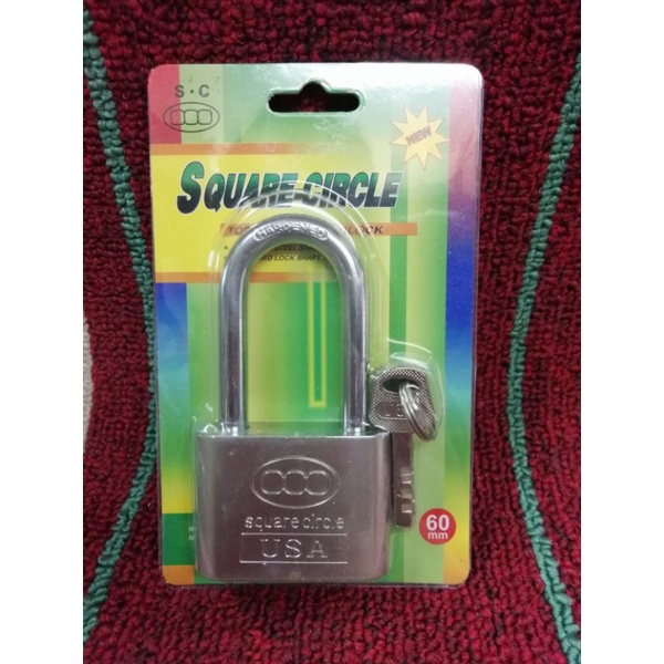 Square Circle / Security Circle Padlock 30mm, 40mm, 50mm, or 60mm ...