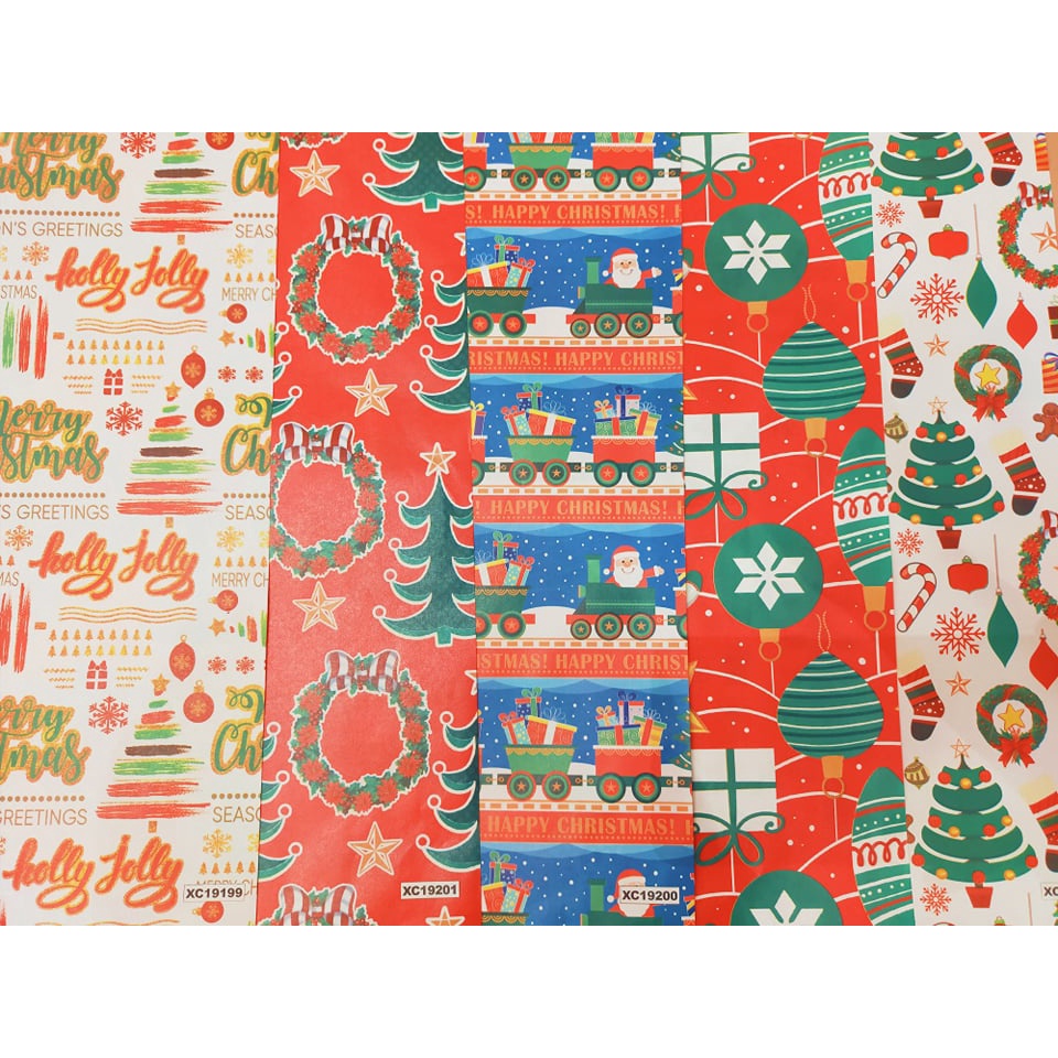 Christmas Gift Wrapper 10 Sheets Assorted Designs 2Pcs. Per Design ...