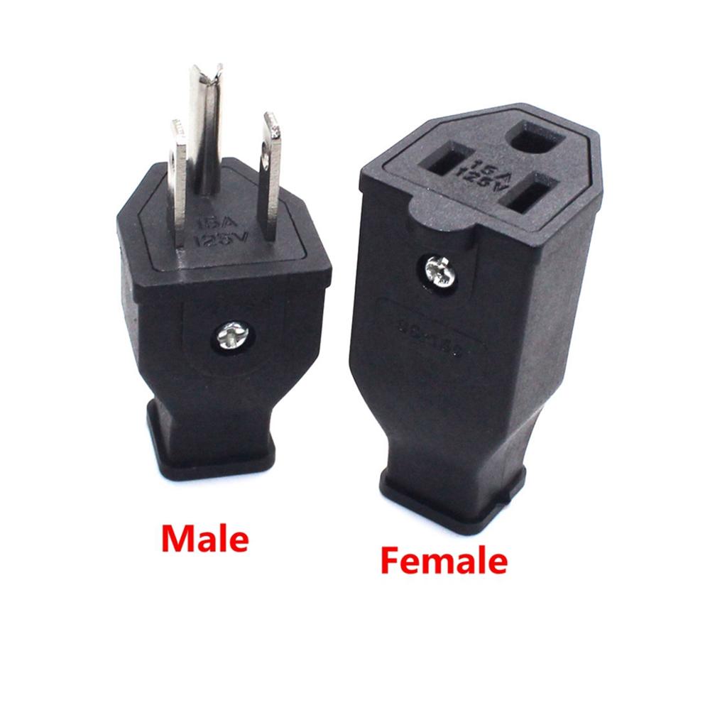 US American 3 Pins Industrial AC Electrical Power Rewireable Plug Male ...