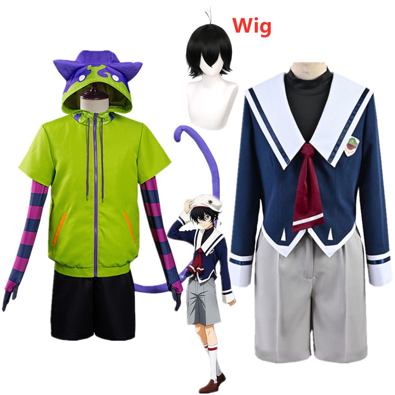 sk8 the infinity anime miya cosplay costume uniform hooded zipper short ...