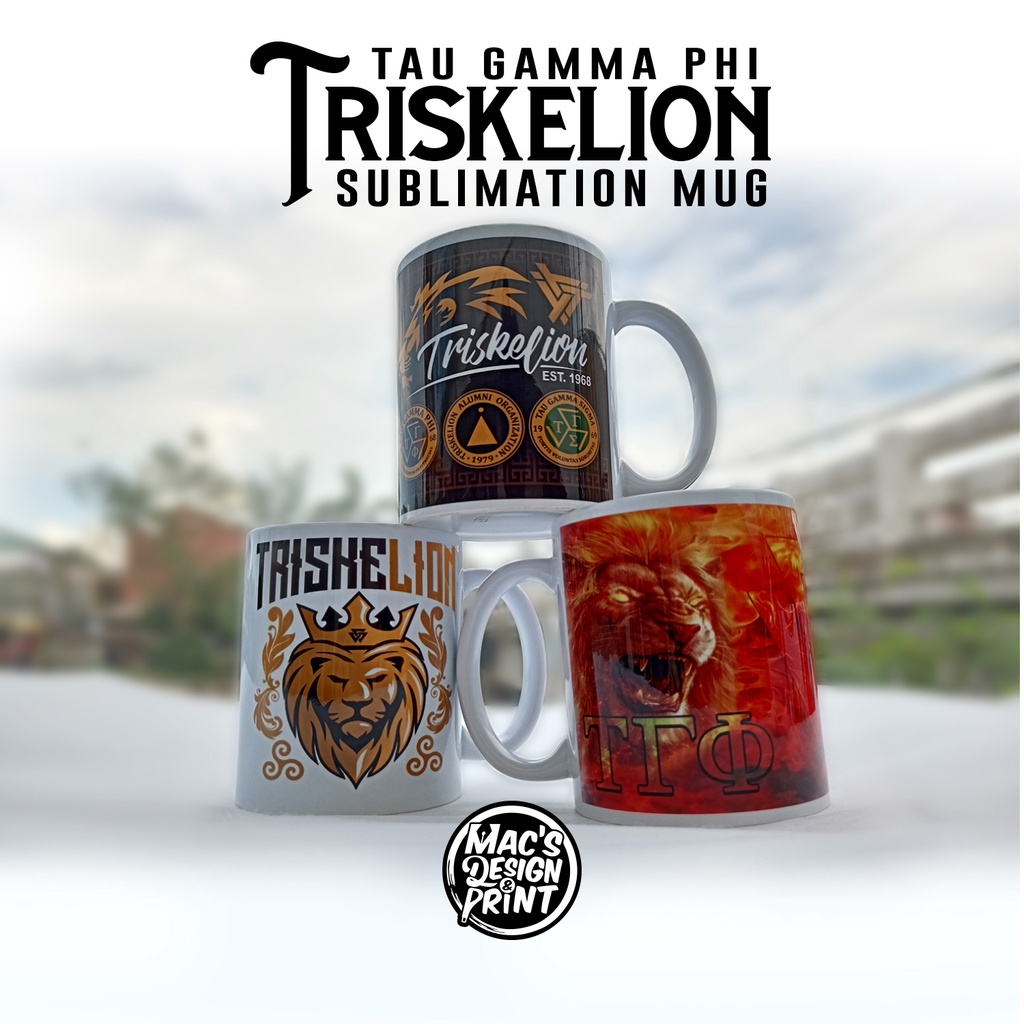 Triskelion Sublimation Mugs/Cups Fraternity | Shopee Philippines