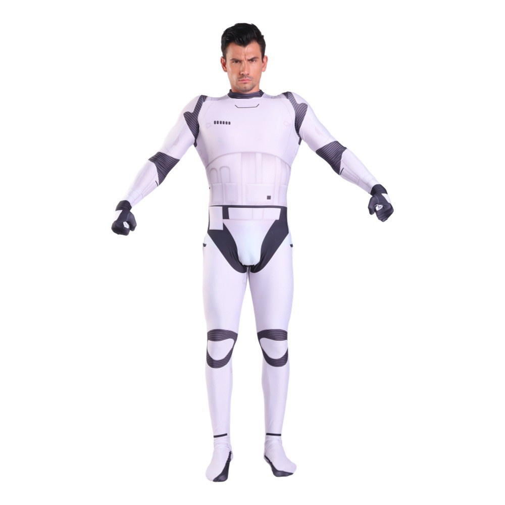 Adult Star Wars Imperial Stormtrooper Cosplay Jumpsuit Halloween ...